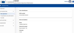 Anmeldung zum Status zugelassener CBAM-Anmelder Leitfaden – CBAM Estimator